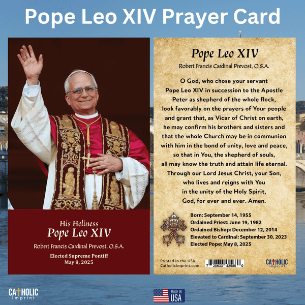 Pope Leo XIV Prayer Card | Habemus Papam – Catholic Imprint