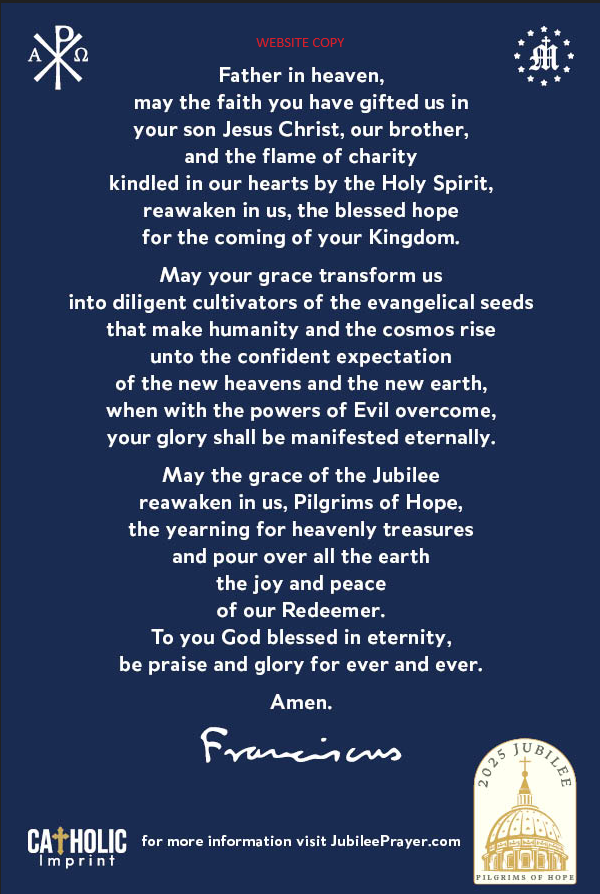 Holy Year Prayer Cards Spanish - Churches, Parishes, Schools – Catholic ...