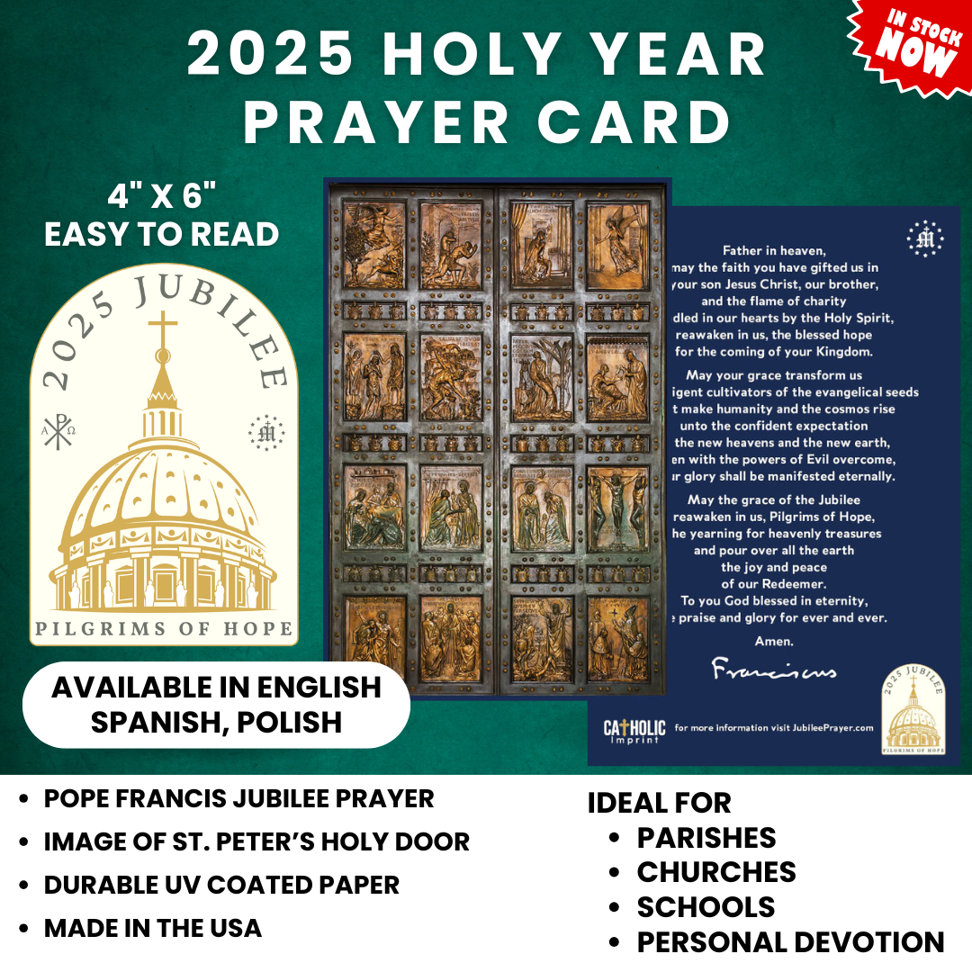 Holy Year Jubilee Prayer Cards Polish - Churches, Parishes, Schools ...