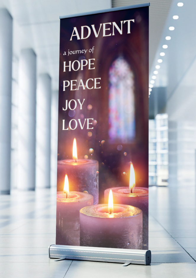 Advent a Journey of Hope Retractable Banner for Churches and Schools ...
