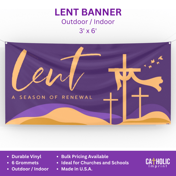 Lent, a Season of Renewal - Church and School 3'x6' Vinyl Banner ...