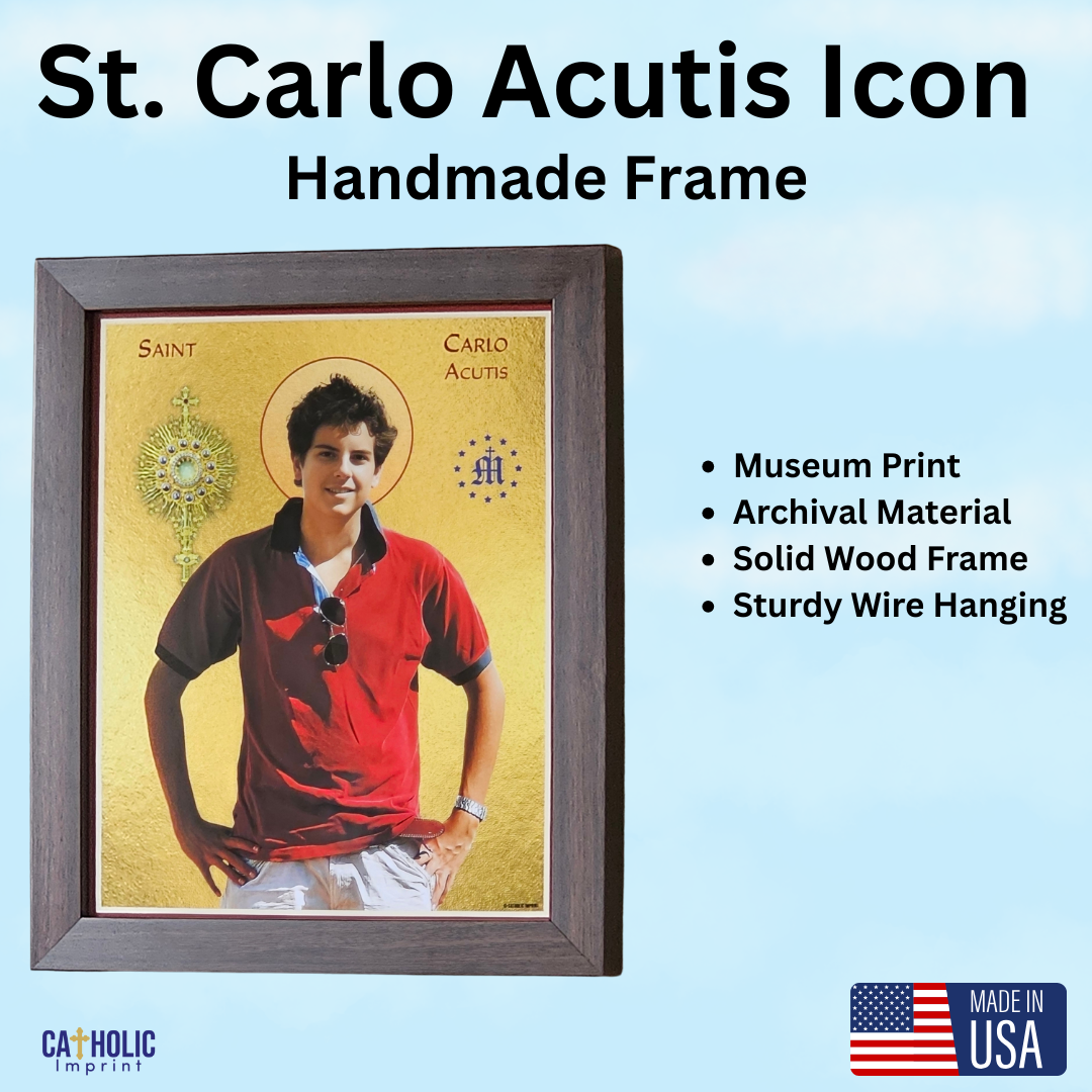 Saint Carlo Acutis Icon Artist Print | Catholic Devotional Art ...