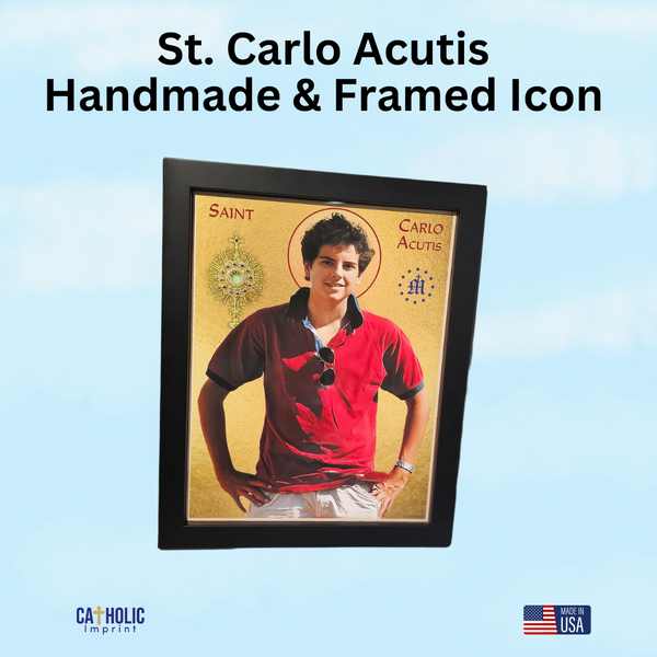Saint Carlo Acutis Icon Artist Print | Catholic Devotional Art ...