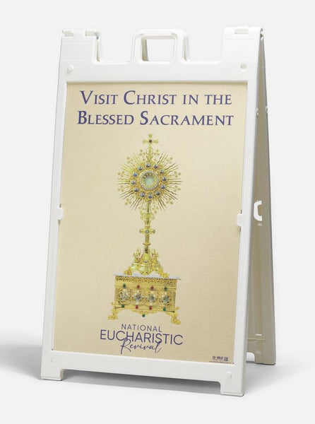 The National Eucharistic Revival A-Frame Outdoor Sign | Catholic Imprint